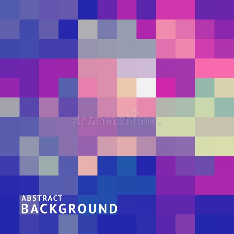 Abstract Grid Square Pixel Mosaic Background. Stock Vector ...