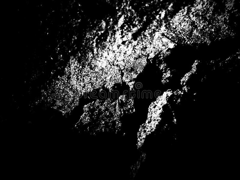 Abstract Ground Texture. Black and White, so Contrast and Grainy Stock ...