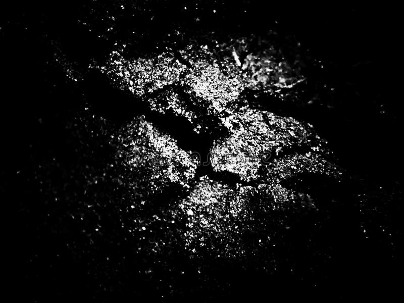 Abstract Ground Texture. Black and White, so Contrast and Grainy Stock ...