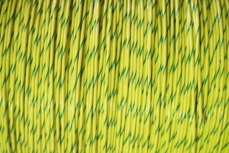 Electric ground wire stock image. Image of stripped - 110985933