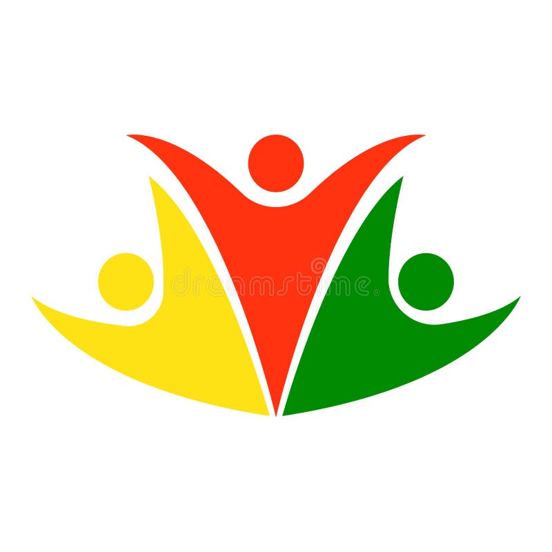 Abstract group symbol stock vector. Illustration of communication ...