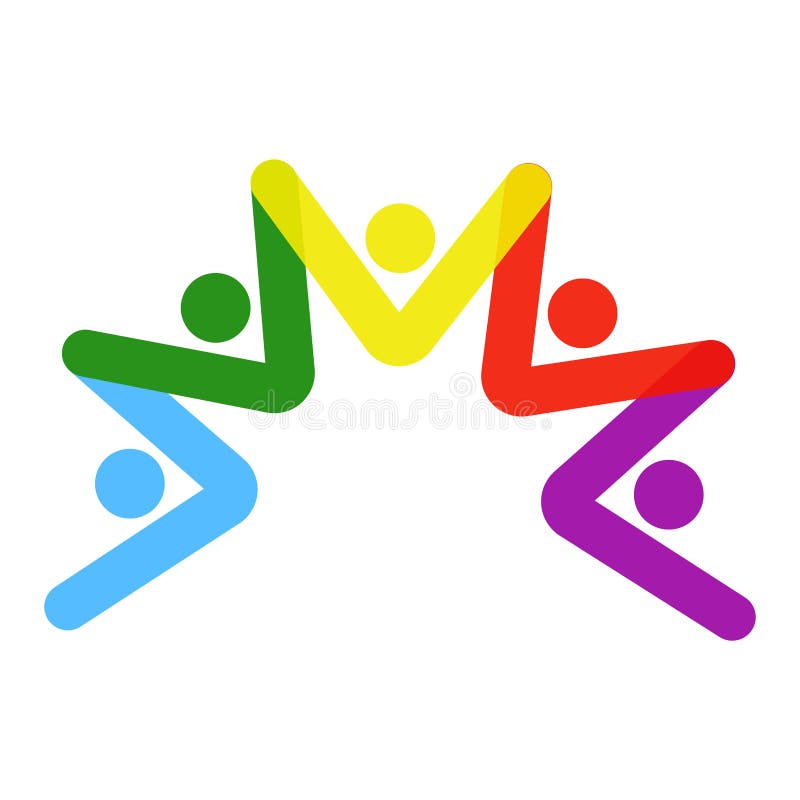 Abstract group symbol stock vector. Illustration of group - 105505474