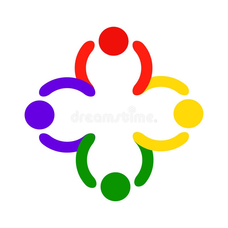 Abstract group symbol stock vector. Illustration of group - 105505474