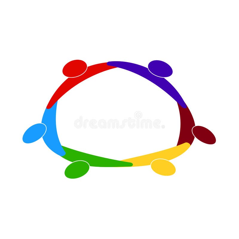 Abstract group symbol stock vector. Illustration of background - 105505603