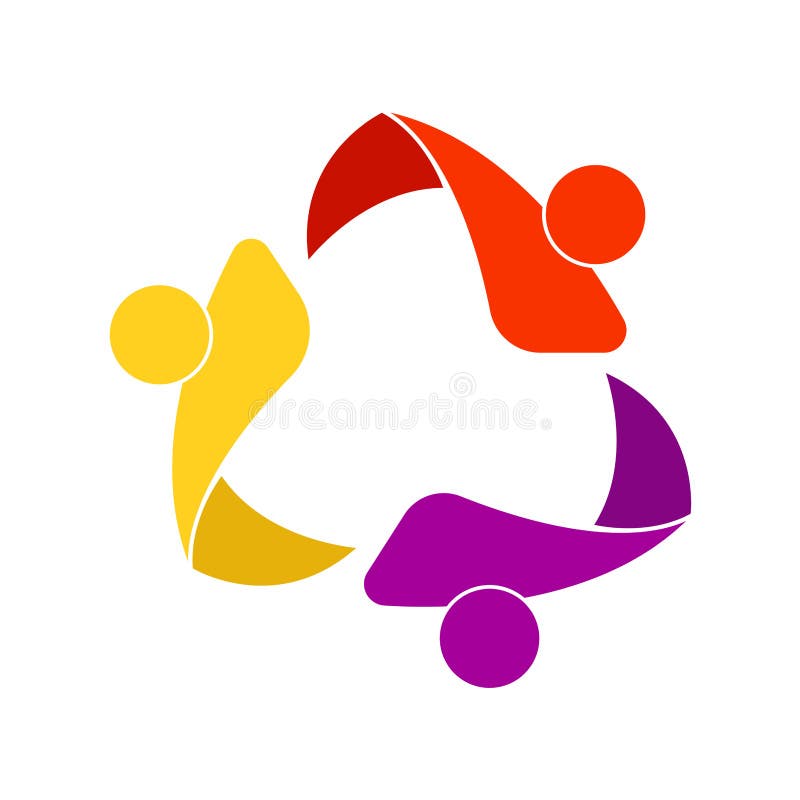 Abstract group symbol stock vector. Illustration of icon - 105505705