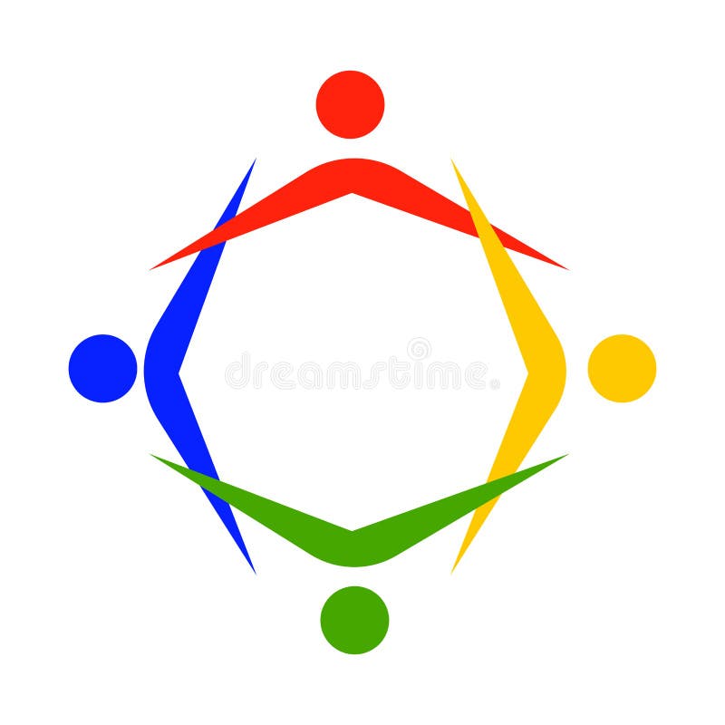 Abstract group symbol stock vector. Illustration of corporate - 105505669