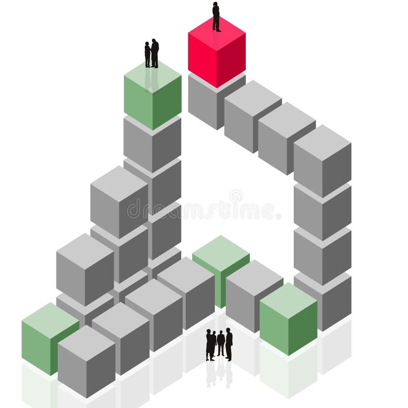 Abstract Group, Team Work, Customer Business Stock Illustration ...