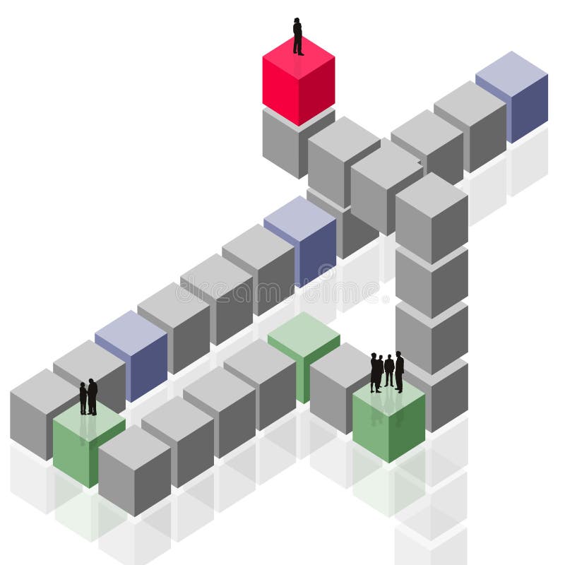 Abstract Group, Team Work, Customer Business Stock Illustration ...