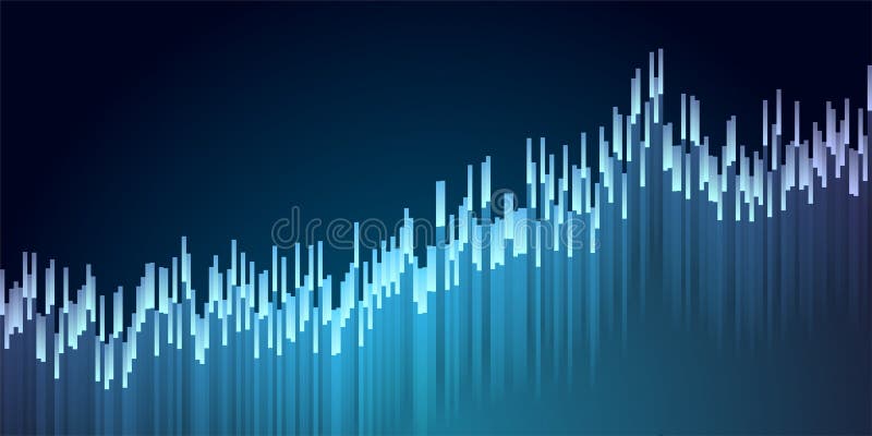Abstract Growing Financial Graph Chart Background Stock Vector ...