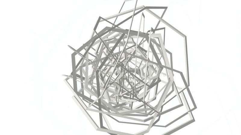 Abstract Growing Polygons on White Stock Footage - Video of colors ...