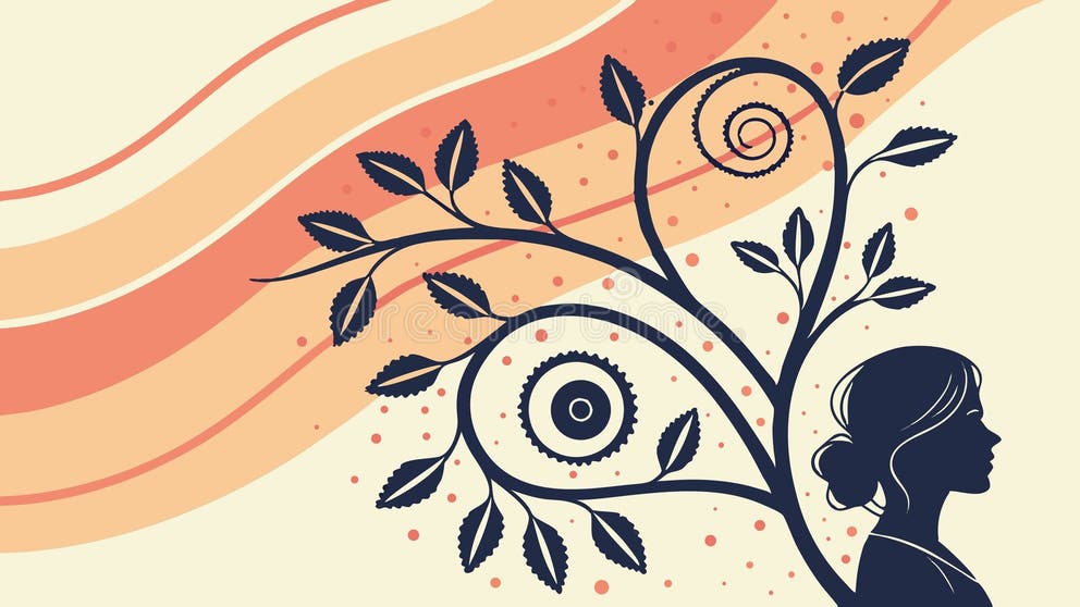 Abstract Growth and Evolution Vector. Organic Forms and Personal ...