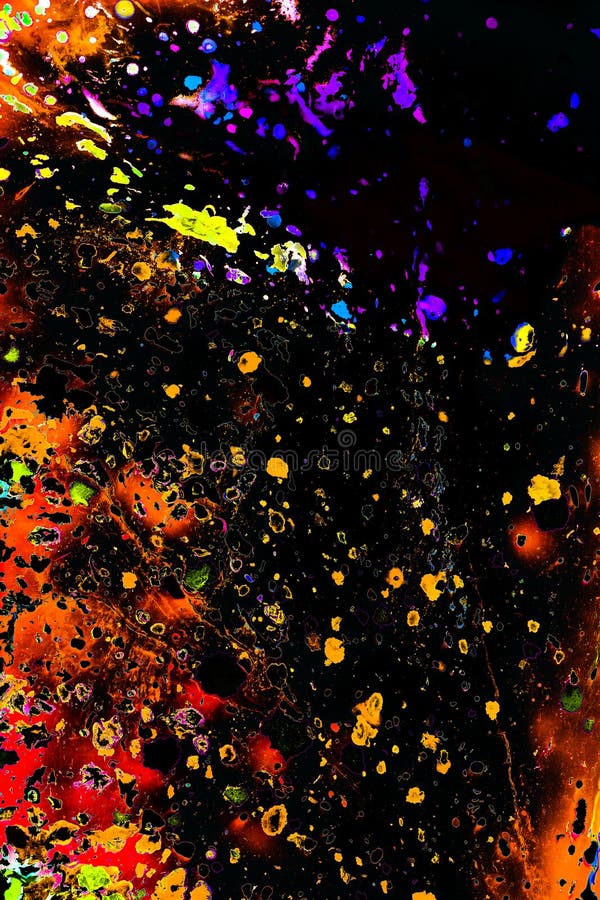 Abstract Grunge Art Background Texture with Colorful Paint Splashes ...