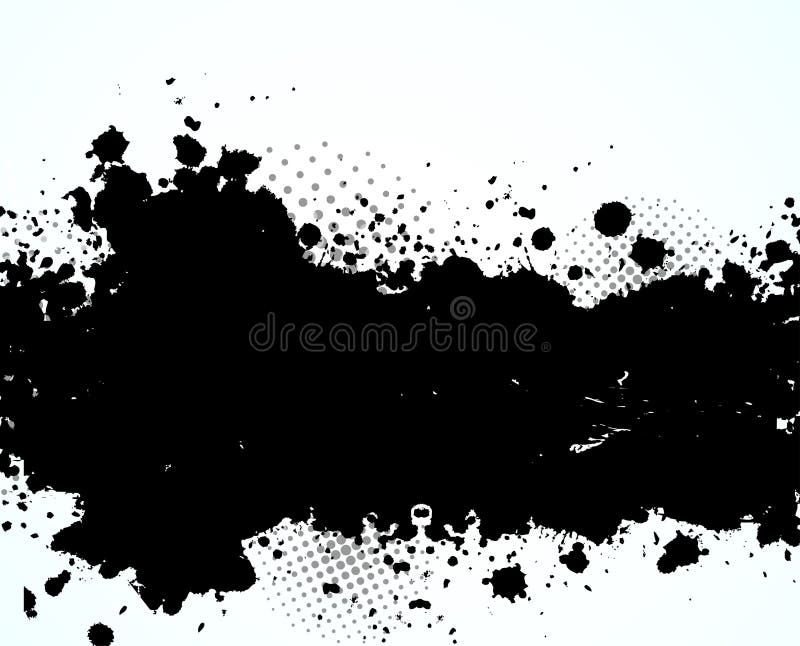 Ink splodge stock vector. Illustration of creative, white - 4218134