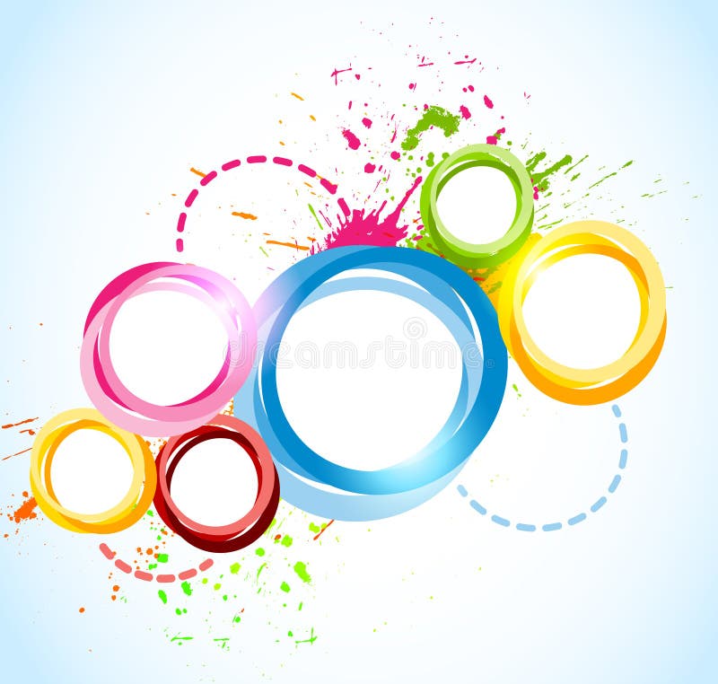 Abstract Grunge Circles. Education Background Stock Vector ...
