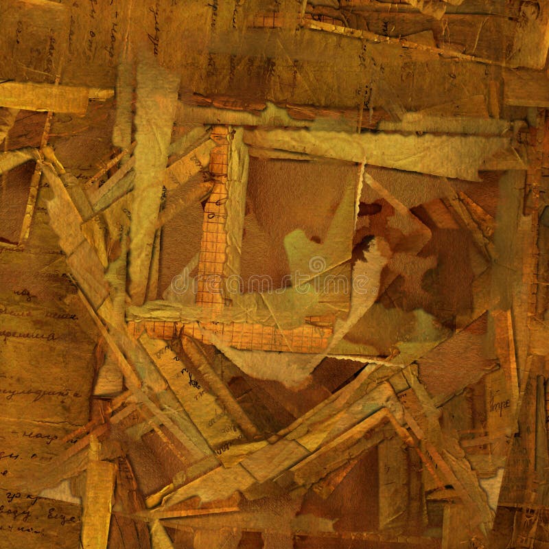 Abstract Grunge Background with Old Archive Stock Illustration ...