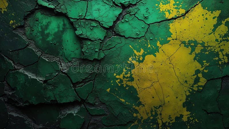 Abstract Grunge Background Texture with a Green and Yellow Color Scheme ...