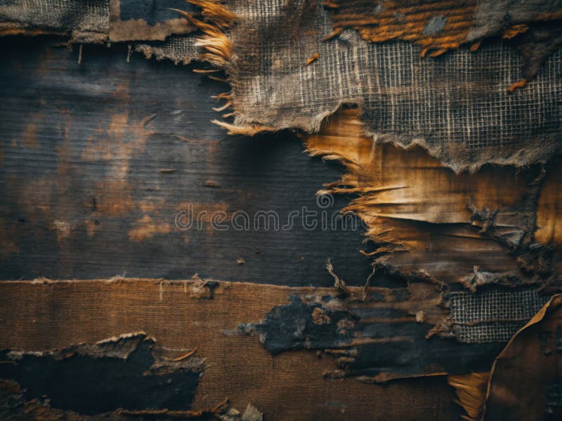 Abstract Grunge Background with a Torn Canvas Overlay, Creating a ...