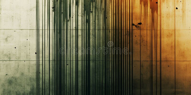Abstract Grunge Concrete Wall Texture with Vertical Paint Drips and ...