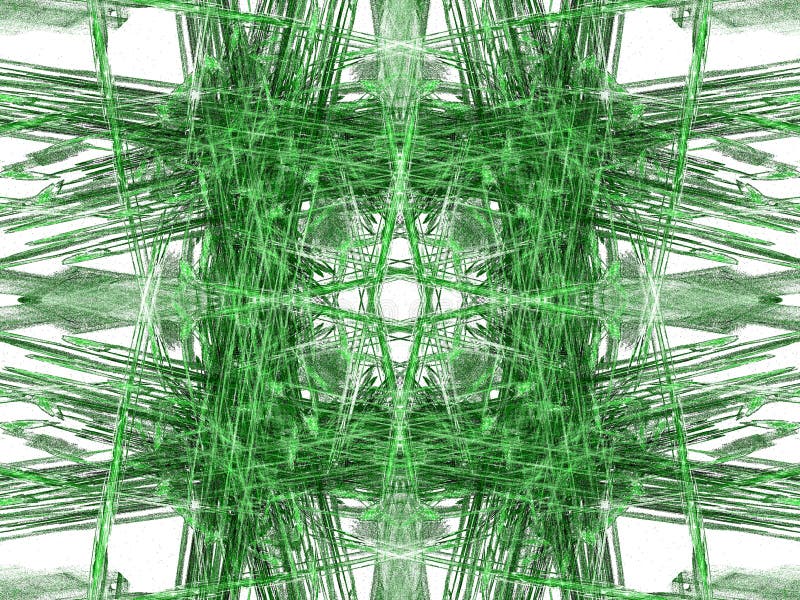 Abstract Grunge Dirty Green Symmetrical Pattern Stock Illustration ...