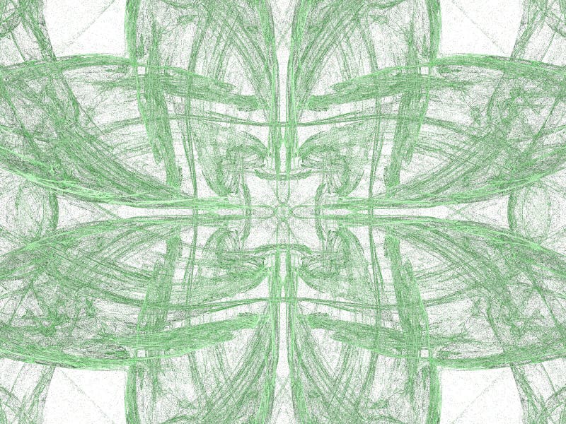 Abstract Grunge Dirty Green Symmetrical Pattern Stock Illustration ...