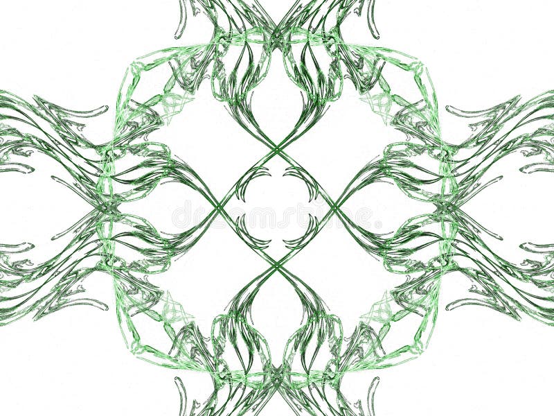 Abstract Grunge Dirty Green Symmetrical Pattern Stock Illustration ...