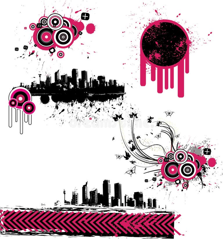 Punk Design Elements Stock Illustrations – 4,495 Punk Design Elements ...