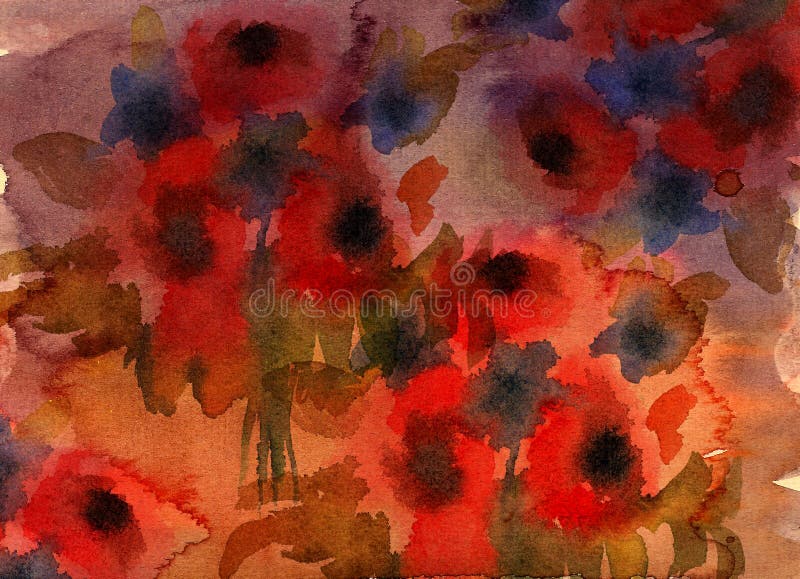 Abstract Grunge Flower Background Stock Illustration - Illustration of ...