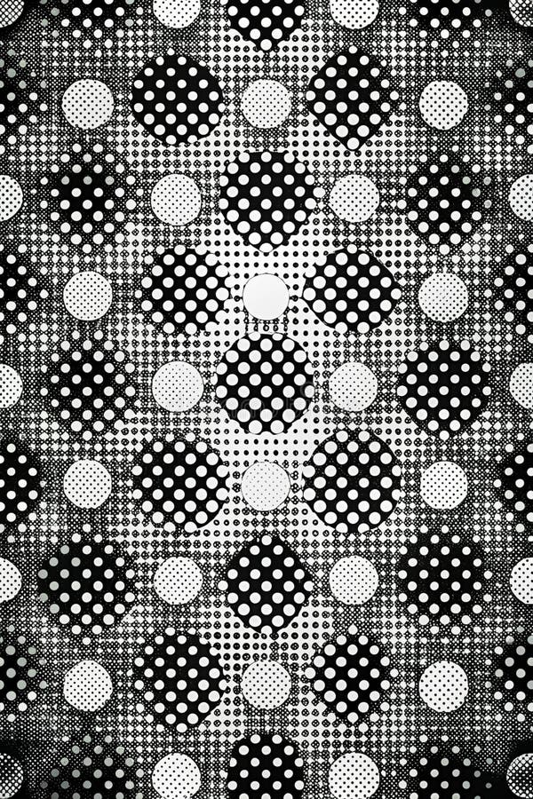 Abstract Grunge Grid Polka Dot Halftone Background Pattern. Spotted ...