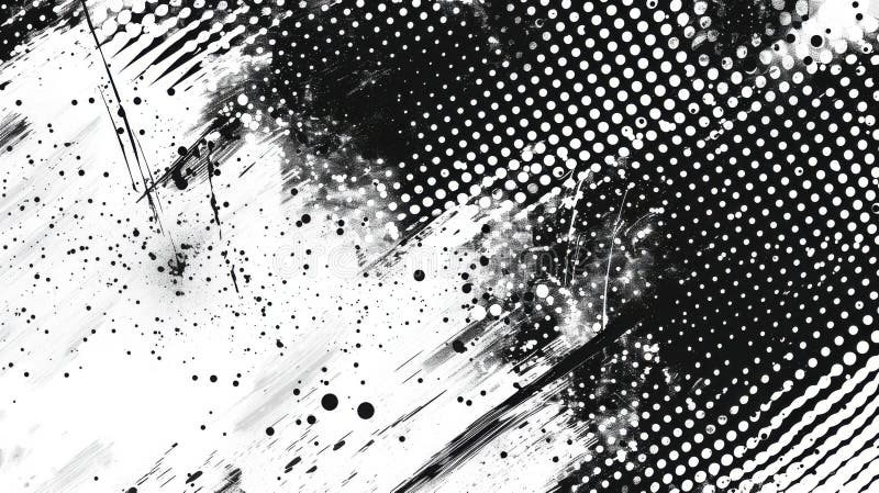 Dynamic Dotted Grid. Abstract Grunge Polka Dot Halftone Background ...