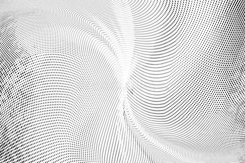 Abstract Grunge Halftone Pattern. Soft Dynamic Lines Stock Vector ...