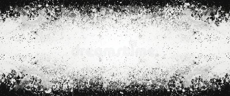 Abstract Grunge Ink Splatter Texture with Black and White Gradient ...