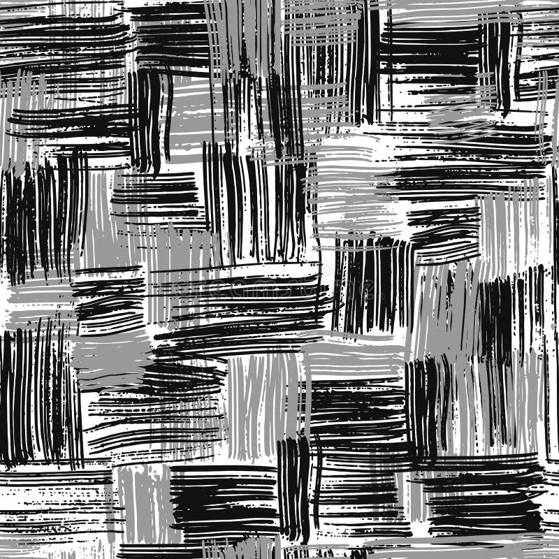 Abstract Grunge Line Seamless Pattern. Hand Drawn Scribble Wallpaper ...