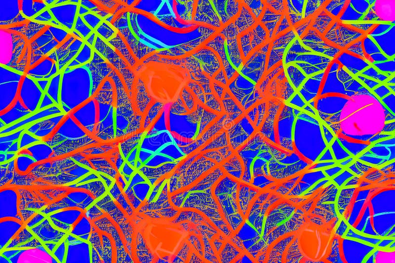 Abstract Grunge Neon Background. Generative AI Stock Photo - Image of ...