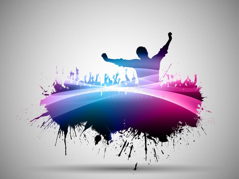 Grunge party time stock vector. Illustration of abstract - 2772077