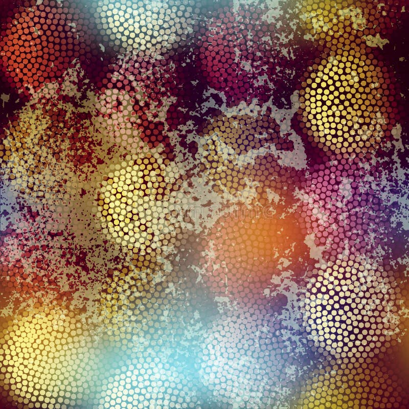 Abstract Grunge Pattern on Blur Background Stock Vector - Illustration ...