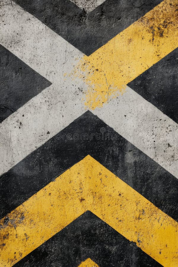 Abstract Black Yellow Stripes Geometric Shapes Modern Surface Stock ...