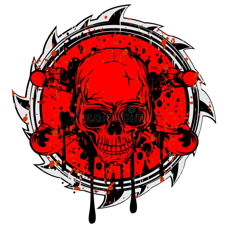 Skull sign stock vector. Illustration of hazardous, mark - 9769627