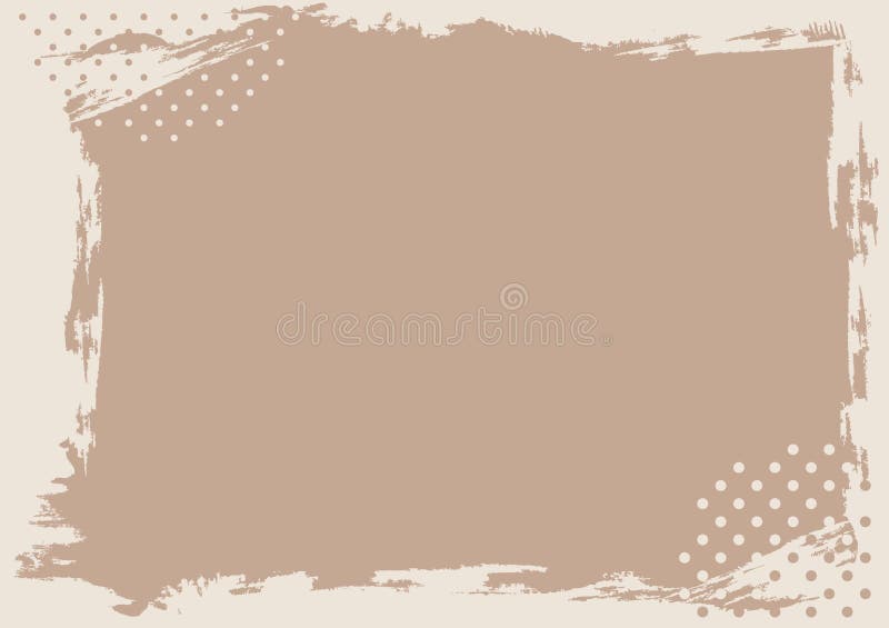 Abstract Grunge Texture Border, Beige Color, Rough Background Banner ...