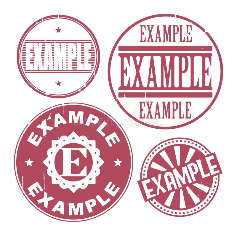 Example Red Stamp Text Stock Illustrations – 198 Example Red Stamp Text ...
