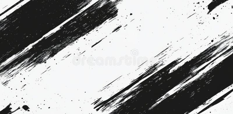 Abstract Grunge Splatter Line Design on a White and Transparent ...