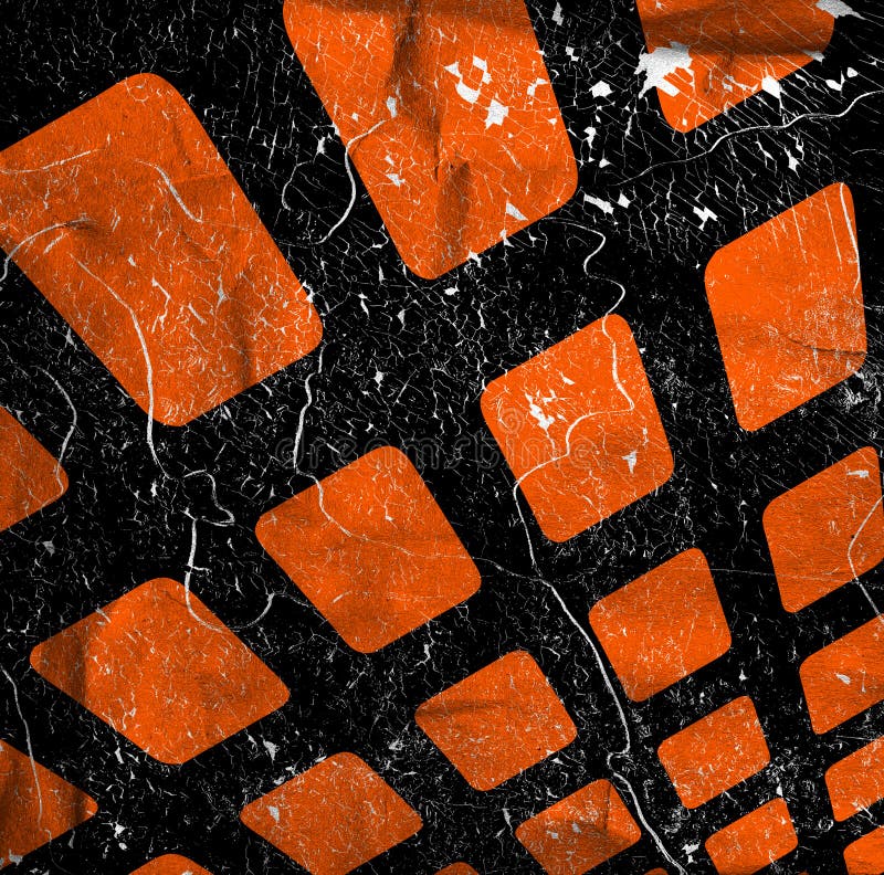 Abstract grunge squares stock illustration. Illustration of orange ...