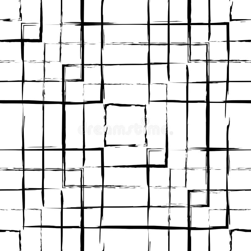 Abstract Grunge Squares Seamless Pattern Stock Vector - Illustration of ...