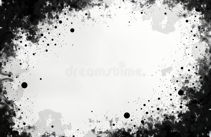 Abstract Grunge Texture Background with Black, White Halftone Pattern ...
