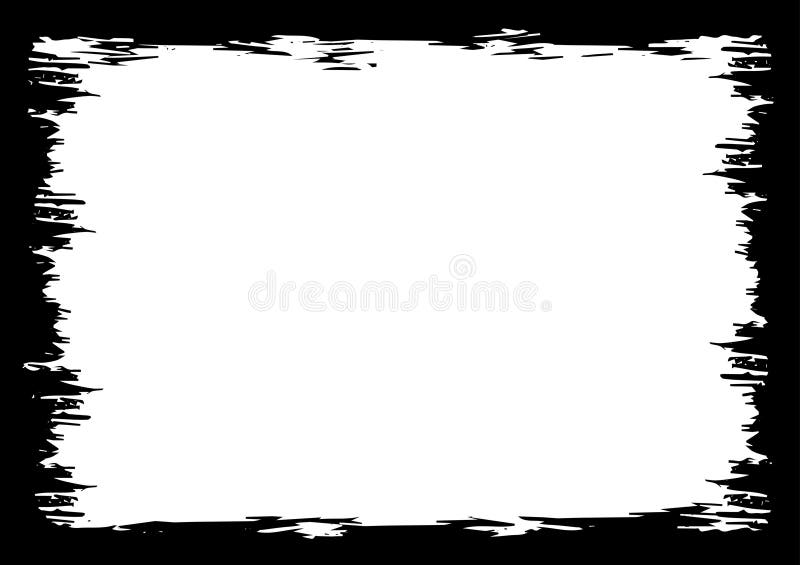 Abstract Grunge Texture Background, Rough Edge Frame, Distressed Border ...