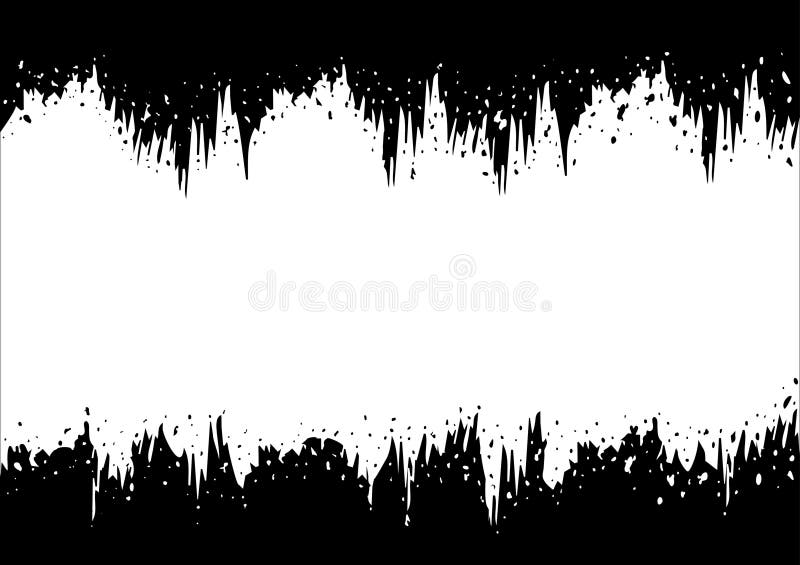 Abstract Grunge Texture Background, Rough Edge Frame, Distressed Border ...