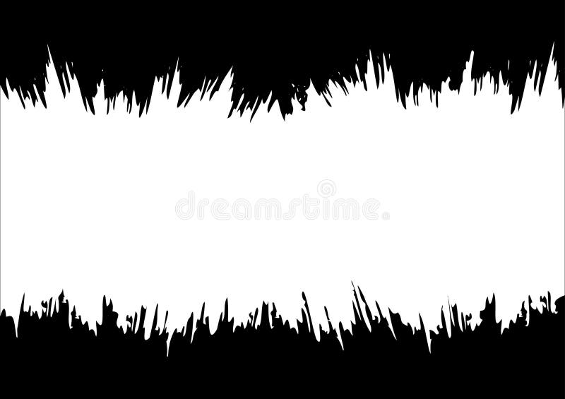 Abstract Grunge Texture Background, Rough Edge Frame, Distressed Border ...