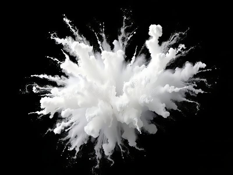 Abstract Grunge Texture Overlay a Dramatic White Powder Explosion on a ...
