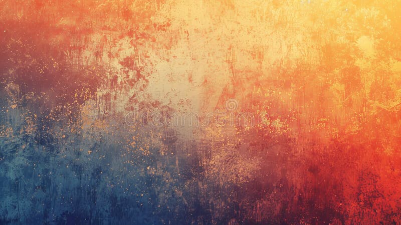Abstract Grunge Texture - Red, Orange, Yellow, Blue Stock Illustration ...