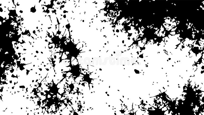 Abstract Grunge Texture Seamless Pattern. Black Ink Splatter Texture. Grunge Texture. Monochrome ...