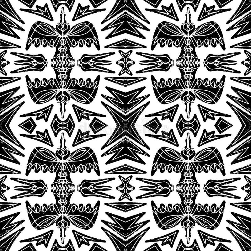 Abstract Grunge Texture Stylized Pattern Stock Vector - Illustration of ...